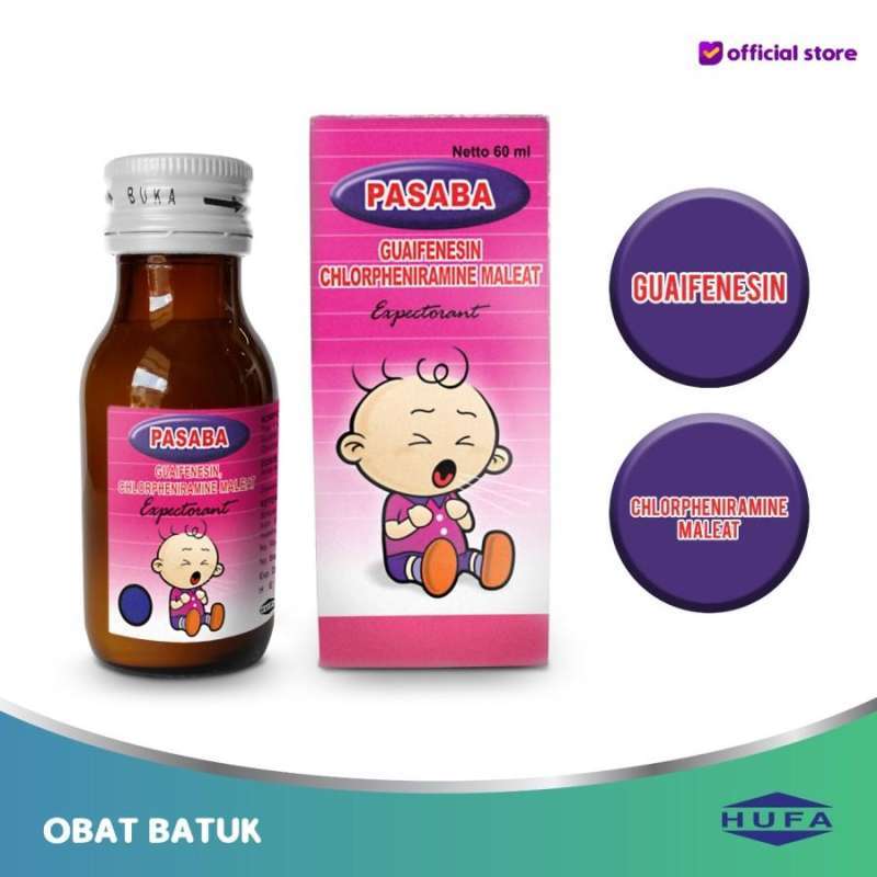 Jual Pasaba Expectorant - Obat Batuk Berdahak Alergi Pengencer Dahak ...