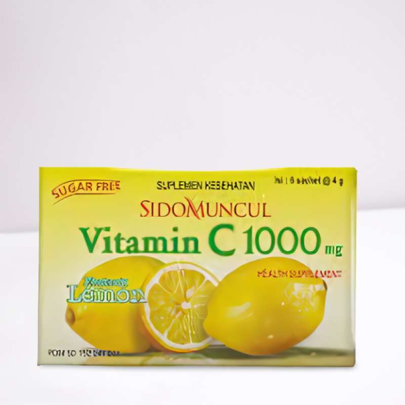 Jual Suplemen Vitamin C1000 Sidomuncul Lemon (1 box 6 sachet) di Seller ...