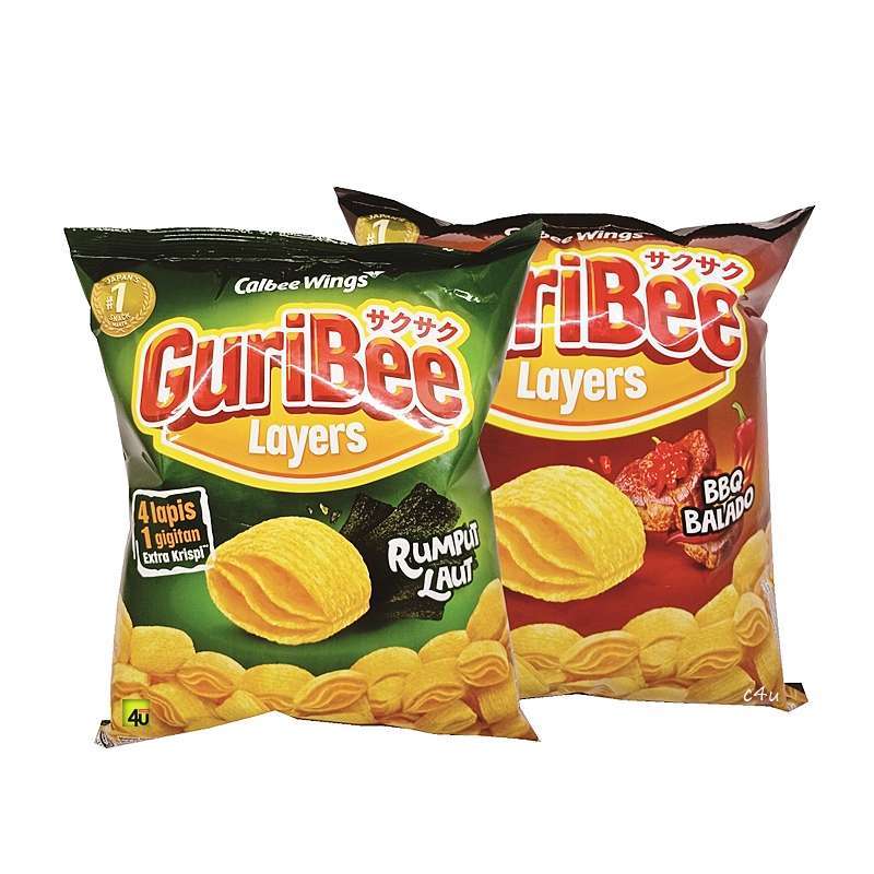 Jual GuriBee Layers - Snack Ekstrudat Kentang Renyah Berlapis - 65g di ...