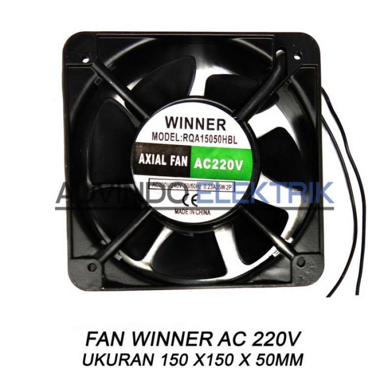 Jual Kipas Pendingin Cooling Fan 15 x 15cm Winner AC 220V Exhaust 6 ...