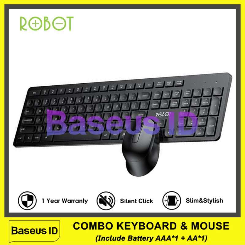 Jual Robot KM4000 Set Mouse Keyboard Wireless Silent Click Optical ...