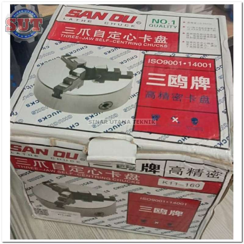 Jual K11-160 Chuck Bubut 6 3 Jaw | Claw Bubut 3 Jaw Catok Kepala Bubut ...