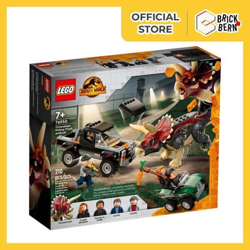 Jual Brickbern Lego 76950 - Jurassic World Triceratops Pickup Truck ...