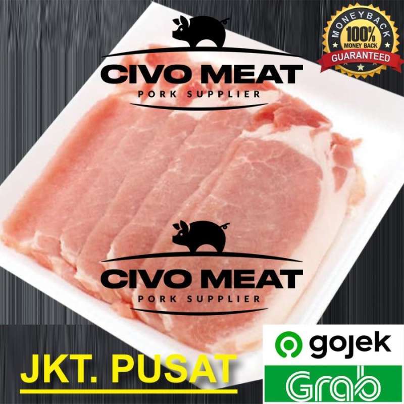 Jual Karbonat Slice / PorkLoin (Daging Babi Mentah) 500gram di Seller ...