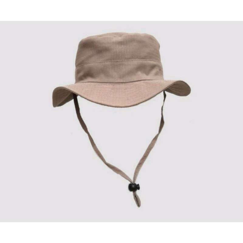 Jual ( Cod )wide Bucket Hat Selebgram Aksen Tali /bucket Peniti/topi ...