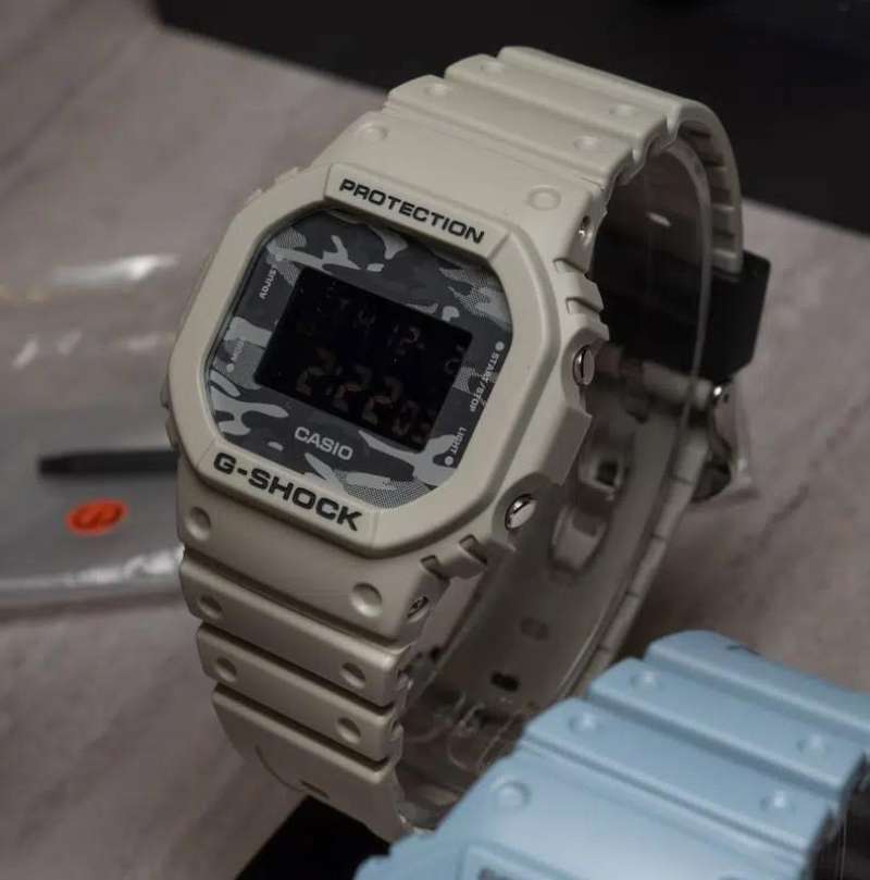 Jual Casio G-Shock DW-5600CA-8DR Jam Tangan Pria Digital Abu Abu DW5600 ...