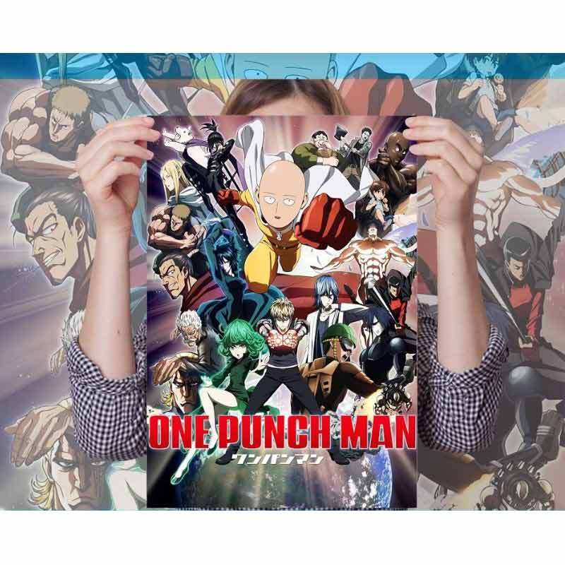 Jual OEM One Punch Man Action Figure Poster Anime [A3] di Seller ...
