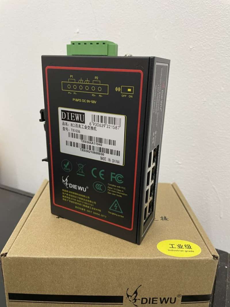 Promo Industrial Din Rail 8 Port Ethernet Switch Hub 10/100mbps Diskon ...