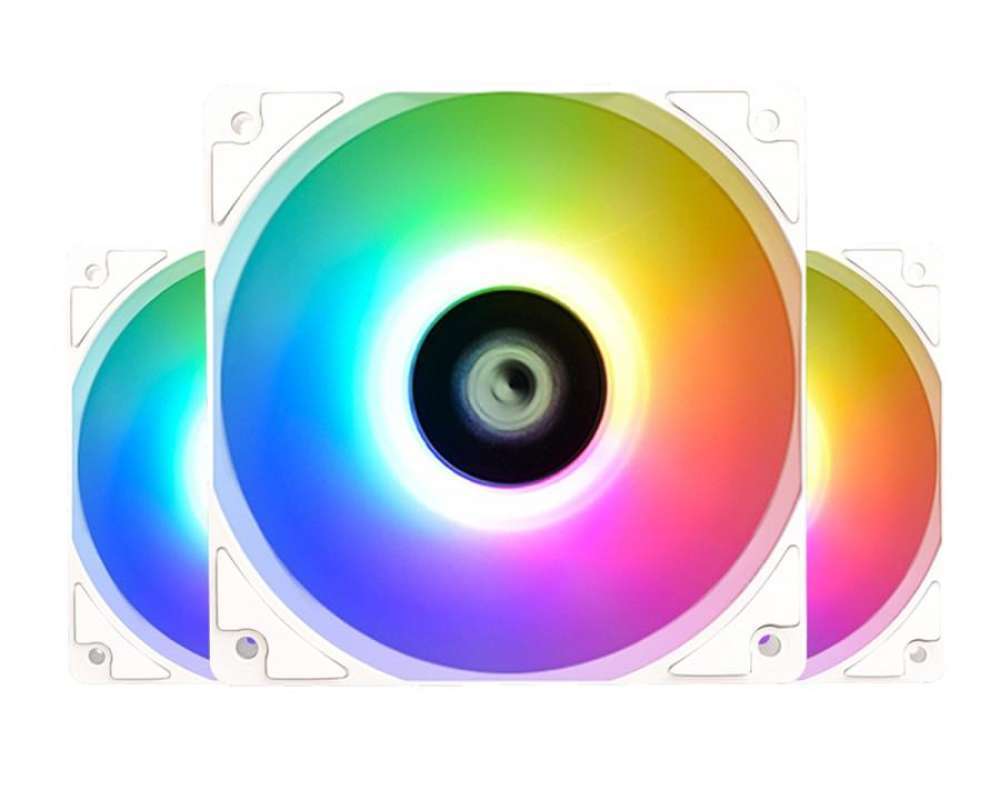 Jual ID-COOLING XF-12025 ARGB TRIO SNOW 120mm Addressable LED Sync PWM ...