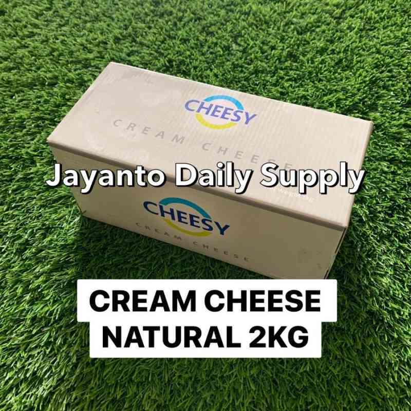 Jual [ PREMIUM ] CREAM CHEESE NATURAL CHEESY 2KG / KRIM KEJU CHEESY ...