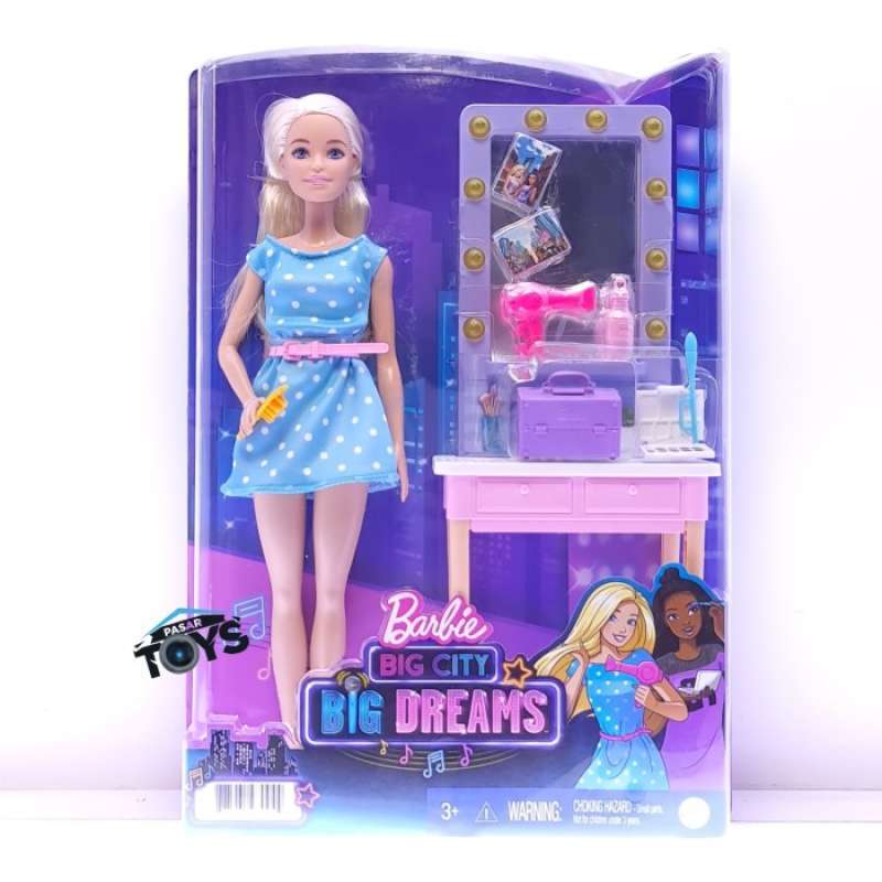 Promo Barbie Big City Big Dreams Malibu Roberts Doll Dressing Room ...
