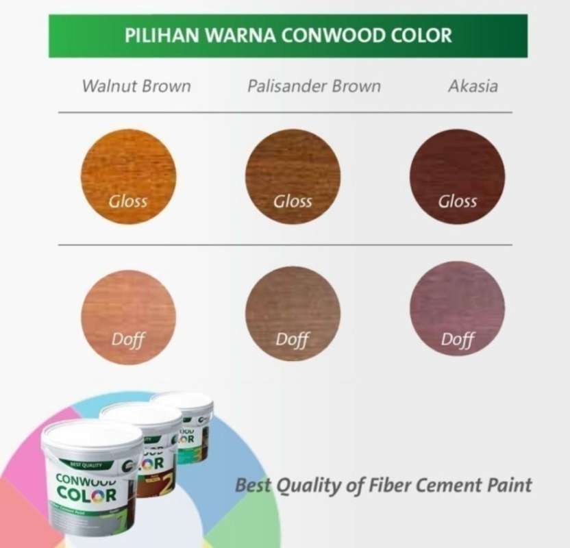 Jual Cat Conwood Color Akasia / Walnut Brown / Palisader Brown ...