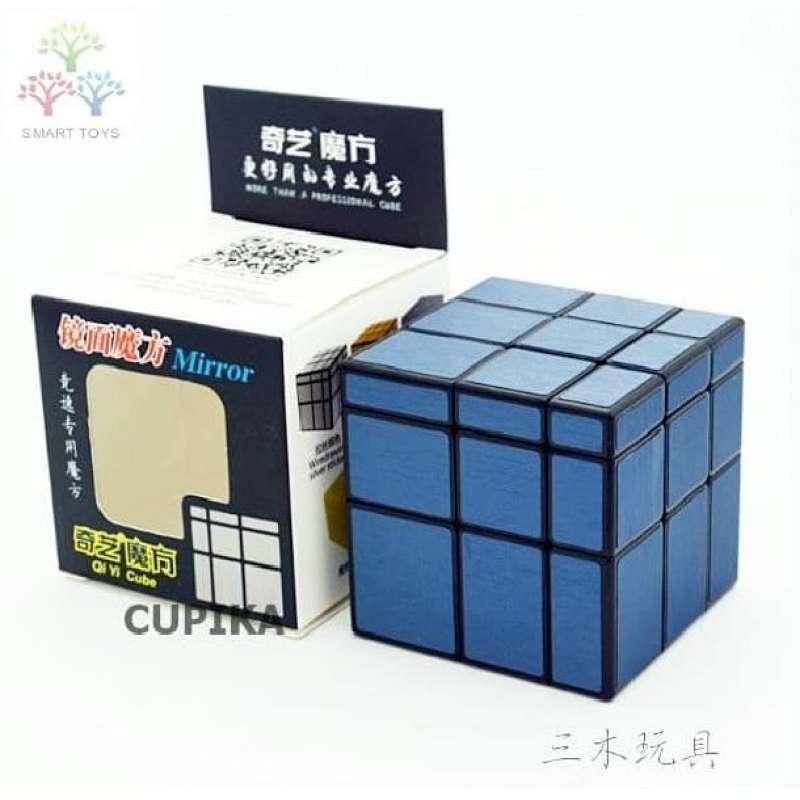 Jual Rubik 3x3 Rubik Mirror QiYi Mirror 3x3 Silver Qi Yi Mirror NAVY di ...