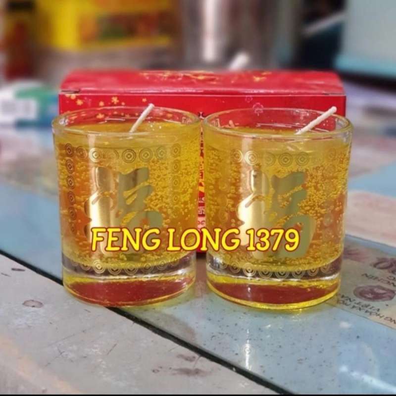 Jual Lilin Jelly Puja Sembahyang Fu Cao Cai Jin Bao Kuning | Jelly ...