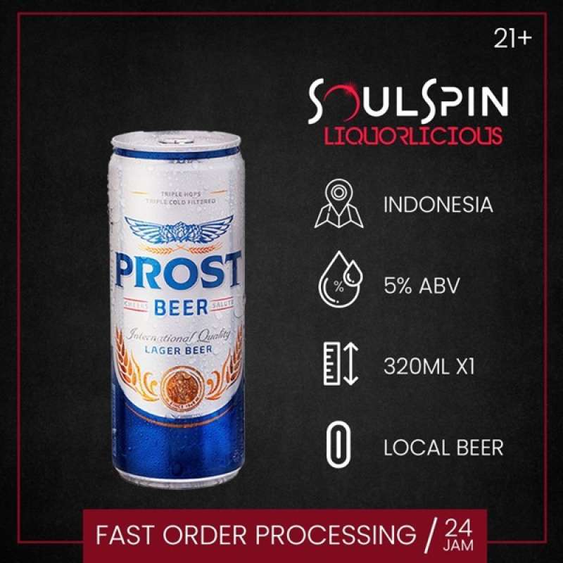 Jual Prost Biru Lager kaleng di Seller Beer Bros Indonesia Official ...