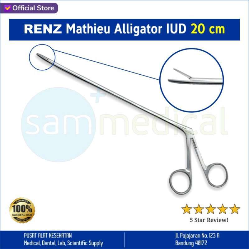 Jual Renz Mathieu Alligator IUD atau Klem Aligator IUD Remover FORCEP 20cm di Seller SAM MEDICAL ...