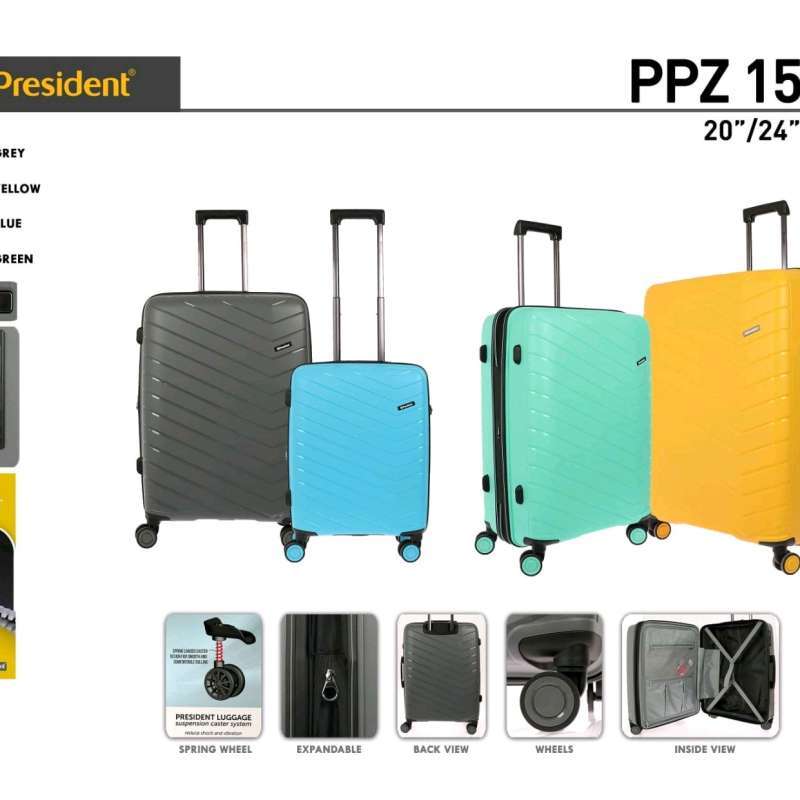 Jual Koper president venesia 20in kabin bahan lentur/anti pecah/koper ...