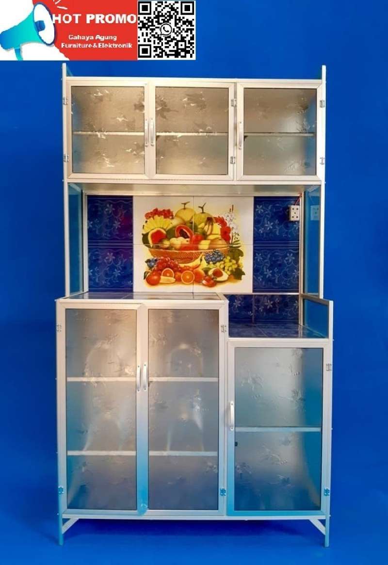 Jual Rak piring 3 pintu Magic com keramik bawah belakang lapisan seng ...