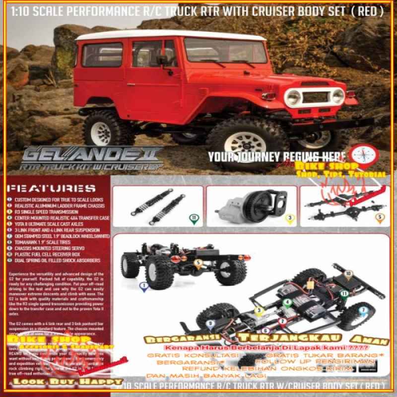 Jual RC RTR RC4WD GELANDE II RTR TRUCK W/ CRUISER BODY SET (RED) di ...