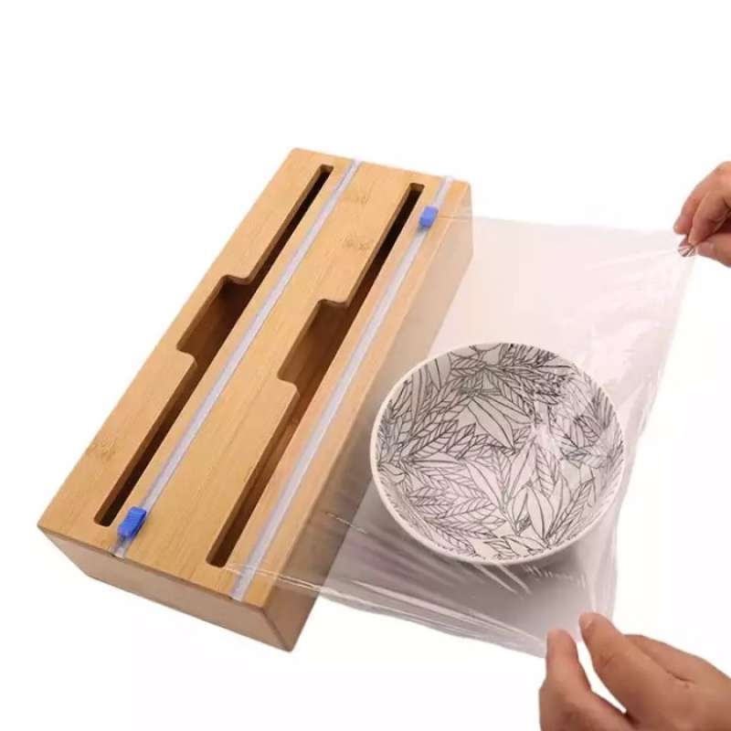 Jual Tempat Organizer Plastik Wrap Alumunium Foil Bamboo Wrap Dispenser ...