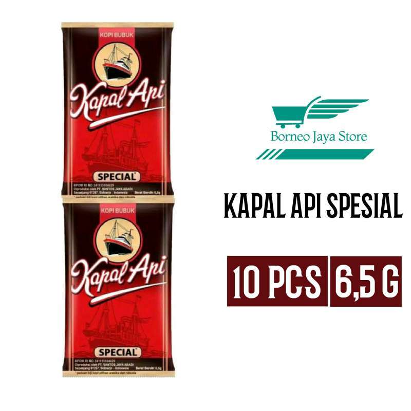 Jual kopi kapal api spesial 6.5 gr isi 10 sachet di Seller Borneo Jaya ...