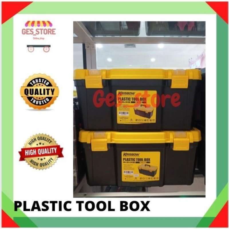 Jual Tool Box Krisbow 40 x 21 x 20 cm/Kotak perkakas/Kotak penyimpanan ...