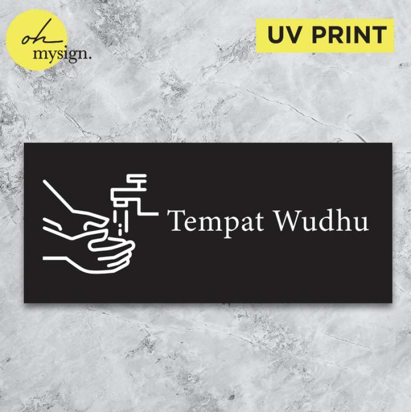 Jual SIGN AKRILIK TEMPAT WUDHU | SIGN BOARD ACRYLIC | SIGN PRINTED di ...