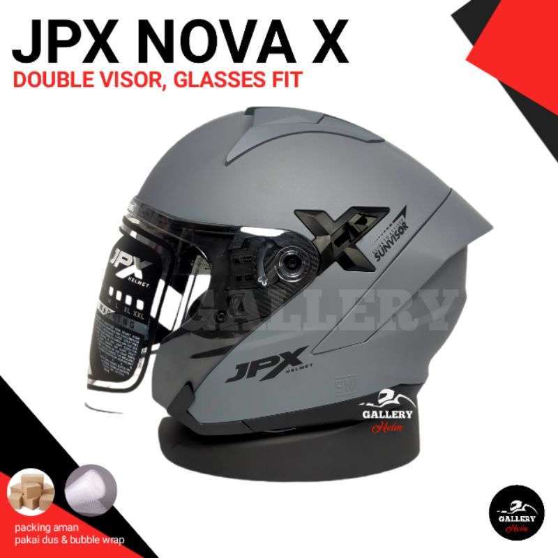 Jual Helm Jpx Nova X Grey Doff | Helm Jpx Half Face Di Seller Gallery ...