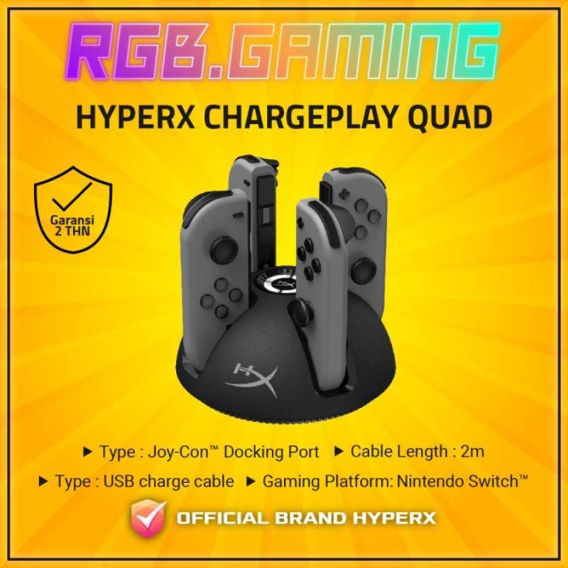 Jual HYPERX ChargePlay Quad Joy-Con Charging Station for Nintendo ...