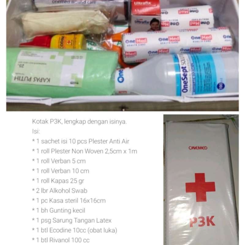 Jual Kotak P3k Lengkap Dengan Isi Onemed Di Seller Ella Store ...