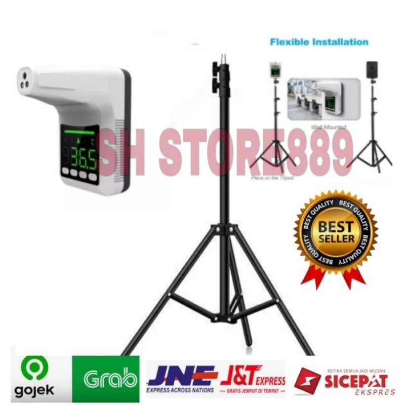 Jual thermometer termometer thermo termo dinding infrared plus tripod ...