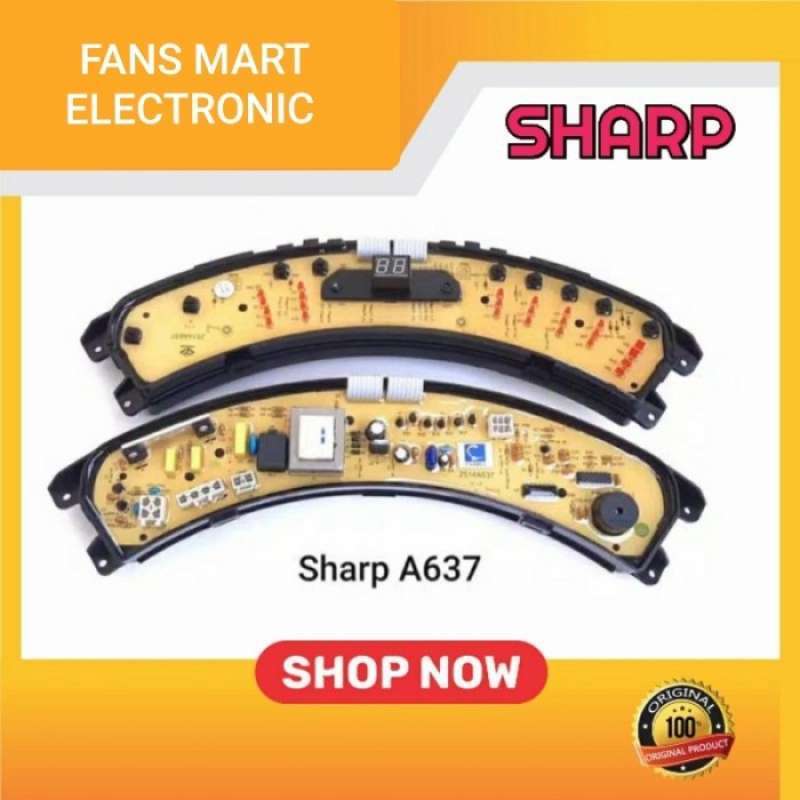 Jual Modul pcb mesin cuci sharp ES N75FY/KY ES N85FY/KY code part A637 di Seller CobanBaith ...