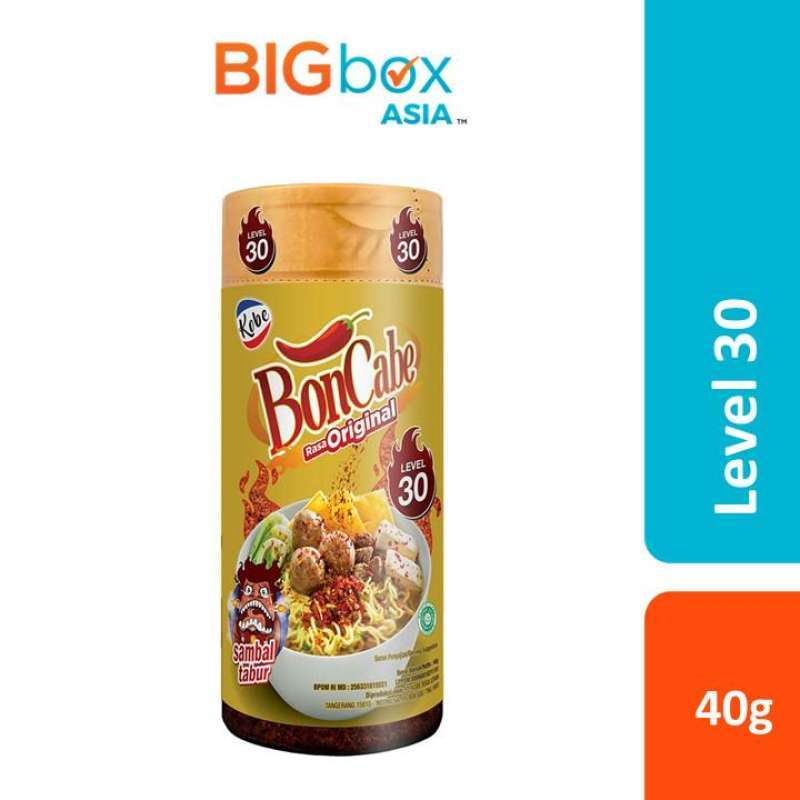 Jual Kobe BonCabe Sambal Tabur Level 30 Botol 40g di Seller Paper Duck ...