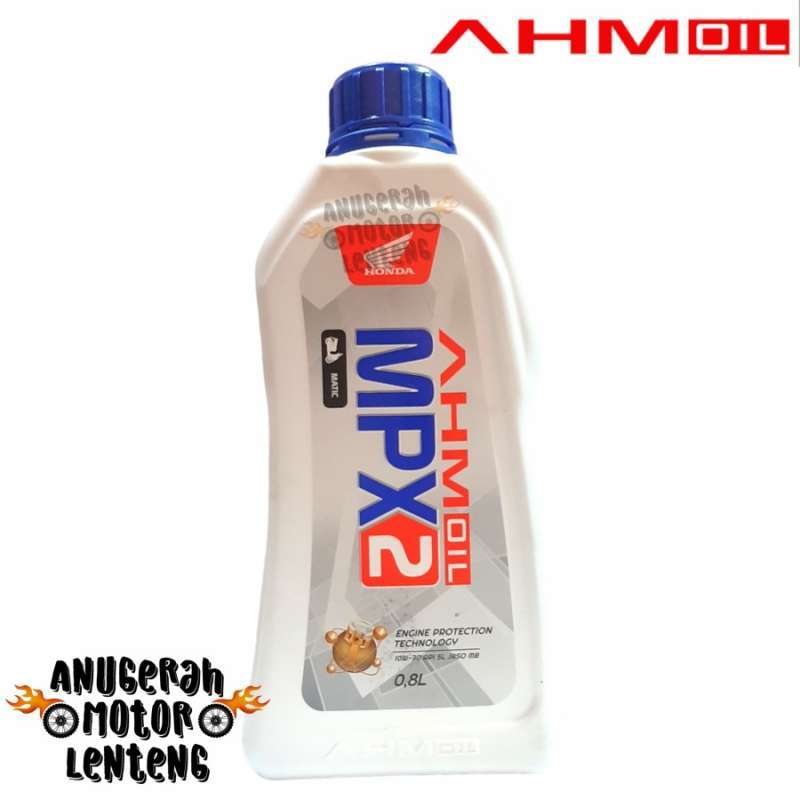 Jual Oli Motor Honda Matic AHM Oil MPX2 10W 30 SAE API-SL 0.8L di ...