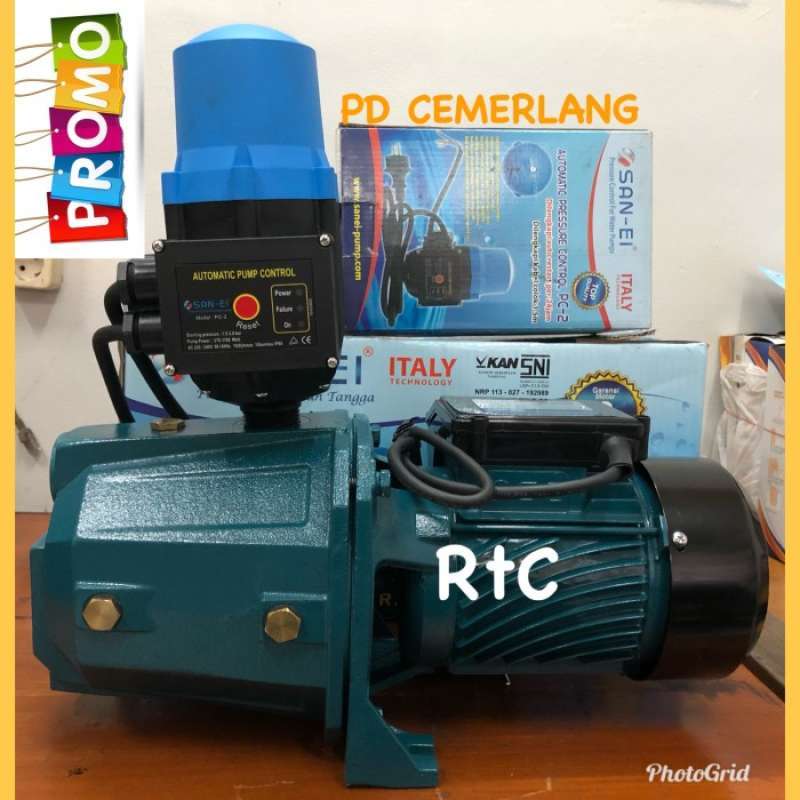 Promo Pompa Pendorong Air Otomatis 250 Watt Kapasitas Besar San Ei ...