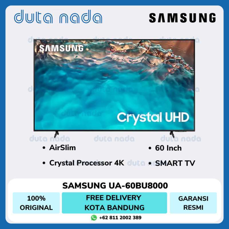 Jual SAMSUNG CRYSTAL UHD 4K SMART TV 60 INCH 60BU8000 / UA-60BU8000 di ...