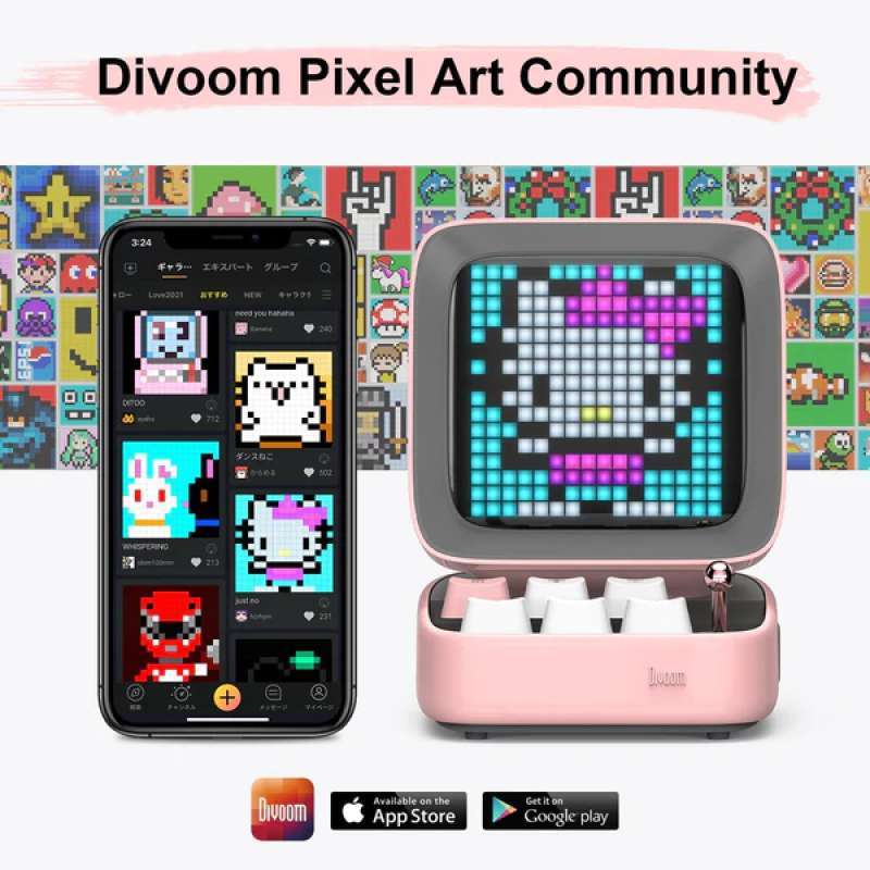 Jual Divoom Ditoo Plus Retro Pixel Art Game Bluetooth Speaker - Garansi ...