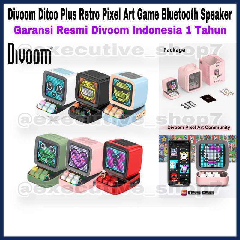 Jual Divoom Ditoo Plus Retro Pixel Art Game Bluetooth Speaker - Garansi ...