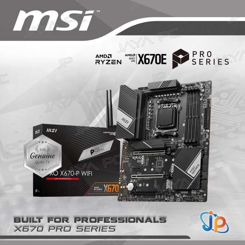 Promo Motherboard MSI PRO X670-P WIFI (AM5, AMD, X670, DDR5, USB3.2 ...