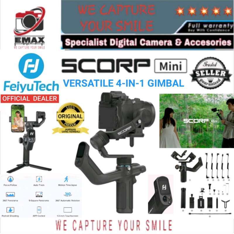 Jual FEIYU SCORP MINI 3-Axis Compact Gimbal Stabilizer Camera ...