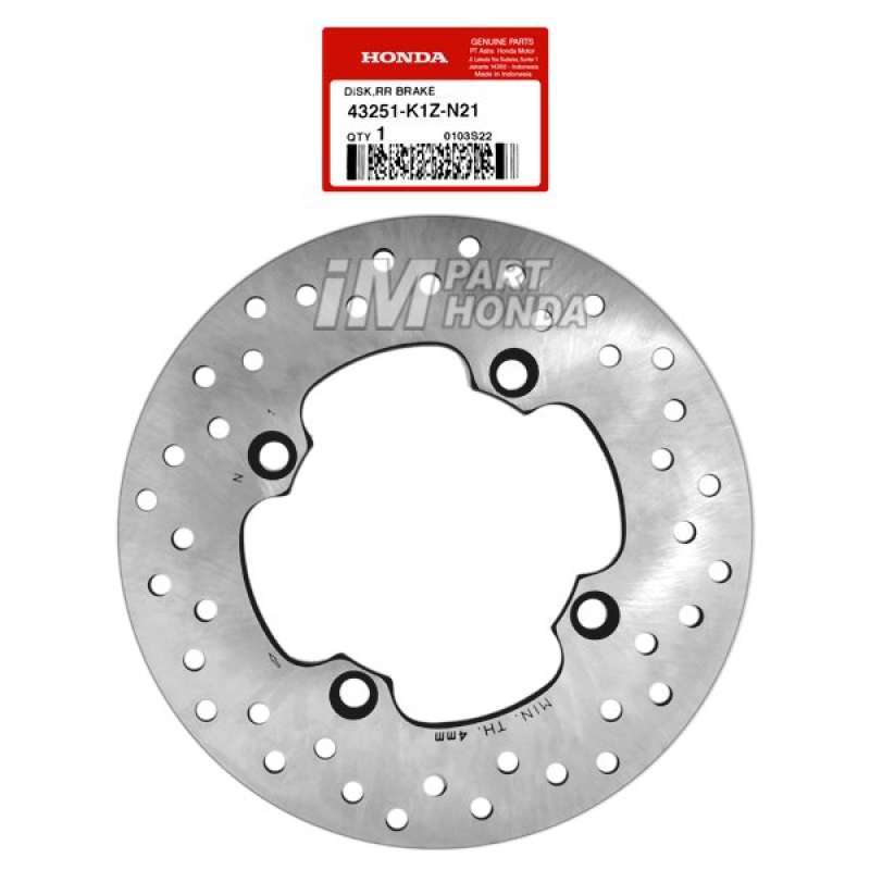 Jual AHM 43251-K1Z-N21 Piringan Cakram Belakang PCX 160 Tipe CBS & ABS ...