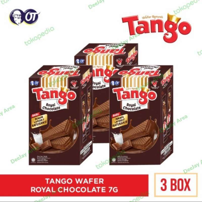 Jual WAFER TANGO ROYAL CHOCOLATE COKLAT 7GR di Seller Deejay Area ...