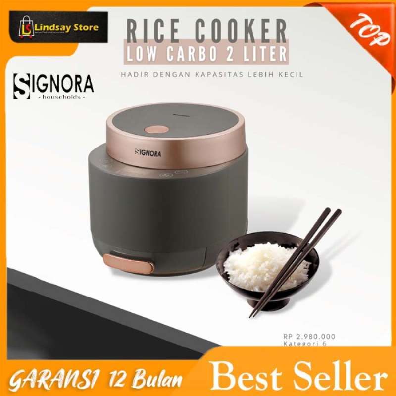 Promo SIGNORA RICE COOKER LOW CARBO 2 LITER PLUS BONUS RENDAH ...