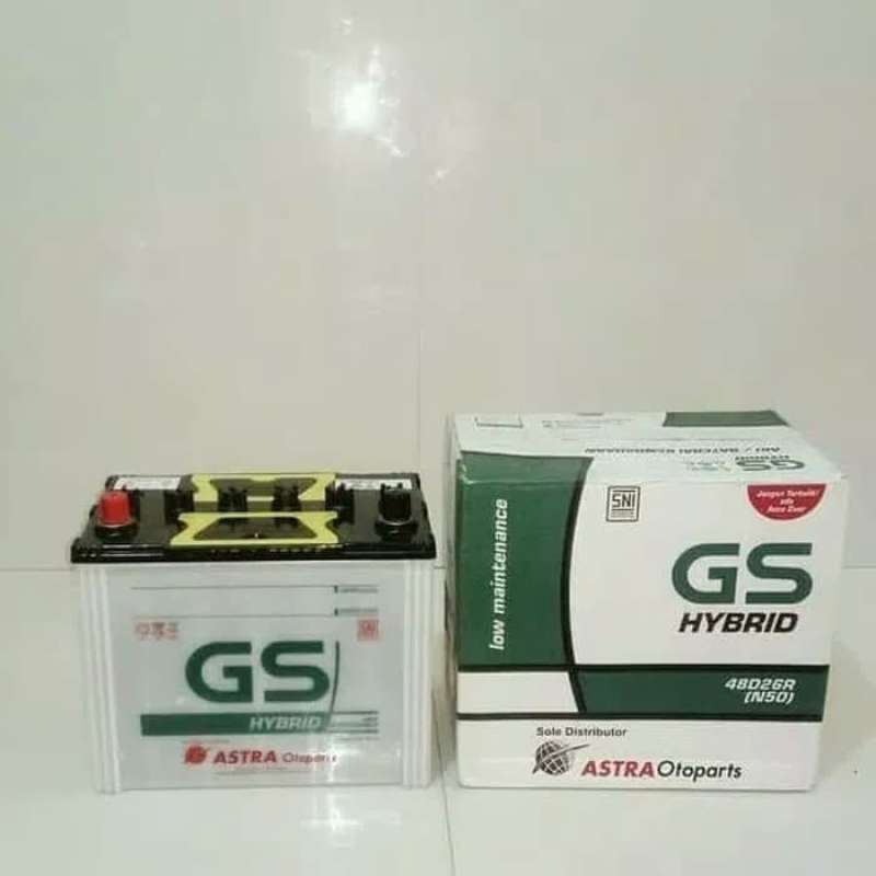 Jual aki mobil battery GS astra type hybrid N50 12 volt 50 amper khusus ...