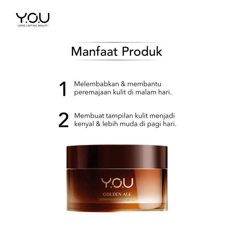 Promo Y.o.u Golden Age Revitalizing Night Cream [30 G/ Overnight Skin ...