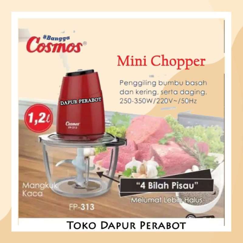 Jual Chopper Cosmos FP313 - Food Prosessor With Turbo Knob 1.2Liter ...