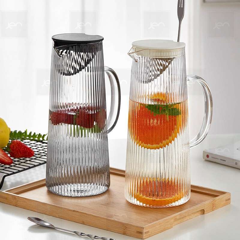 Jual Gelas Pitcher / Glass Beverage Carafe / Pitcher air 1.2L Garis ...