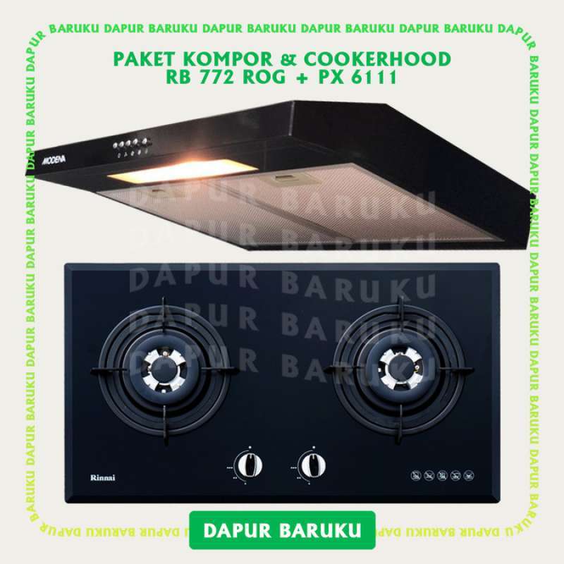 Jual PAKET SPESIAL KOMPOR COOKER HOOD RINNAI MODENA RB 772 ROG + PX 6111 di Seller CobanBaith ...