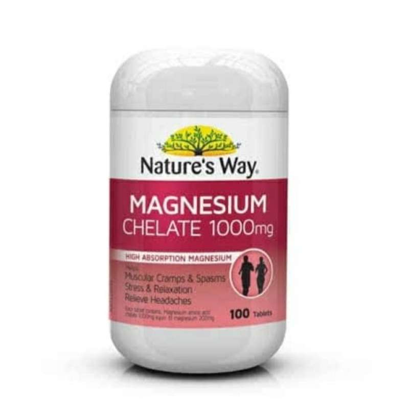 Jual Nature'S Way Magnesium Chelate 1000Mg -100 Tablet di Seller ...