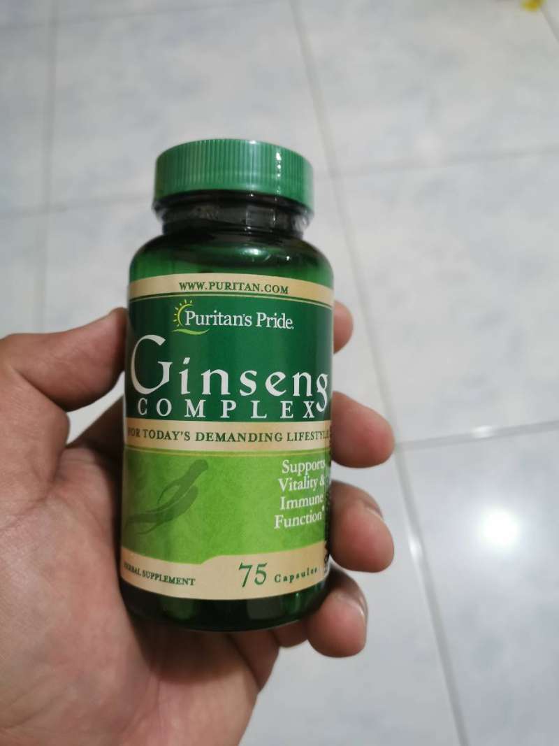 Promo (DIJAMIN ORIGINAL) PURITAN'S PRIDE Ginseng Complex, 75 Capsules Diskon 30% di Seller De ...